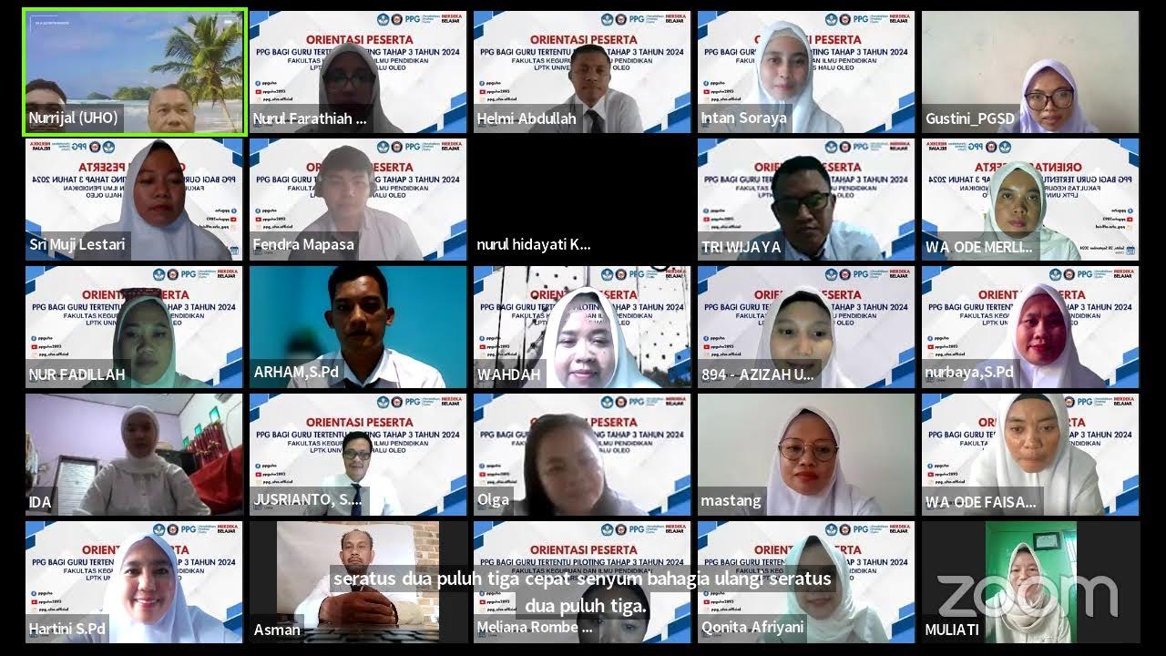 ORIENTASI MAHASISWA PPG PILOTING 3 TAHUN 2024 LPTK UHO - YouTube