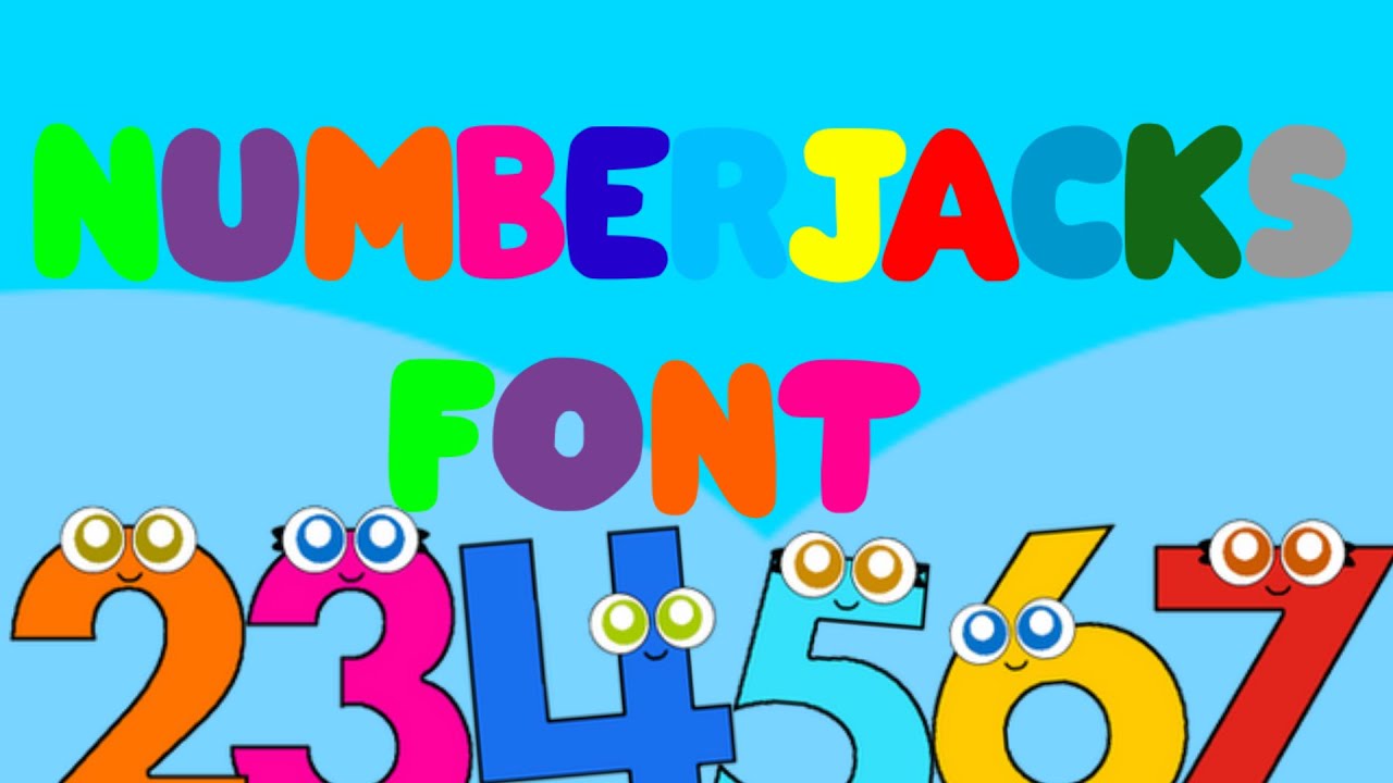 Numberjacks Font in Description - YouTube