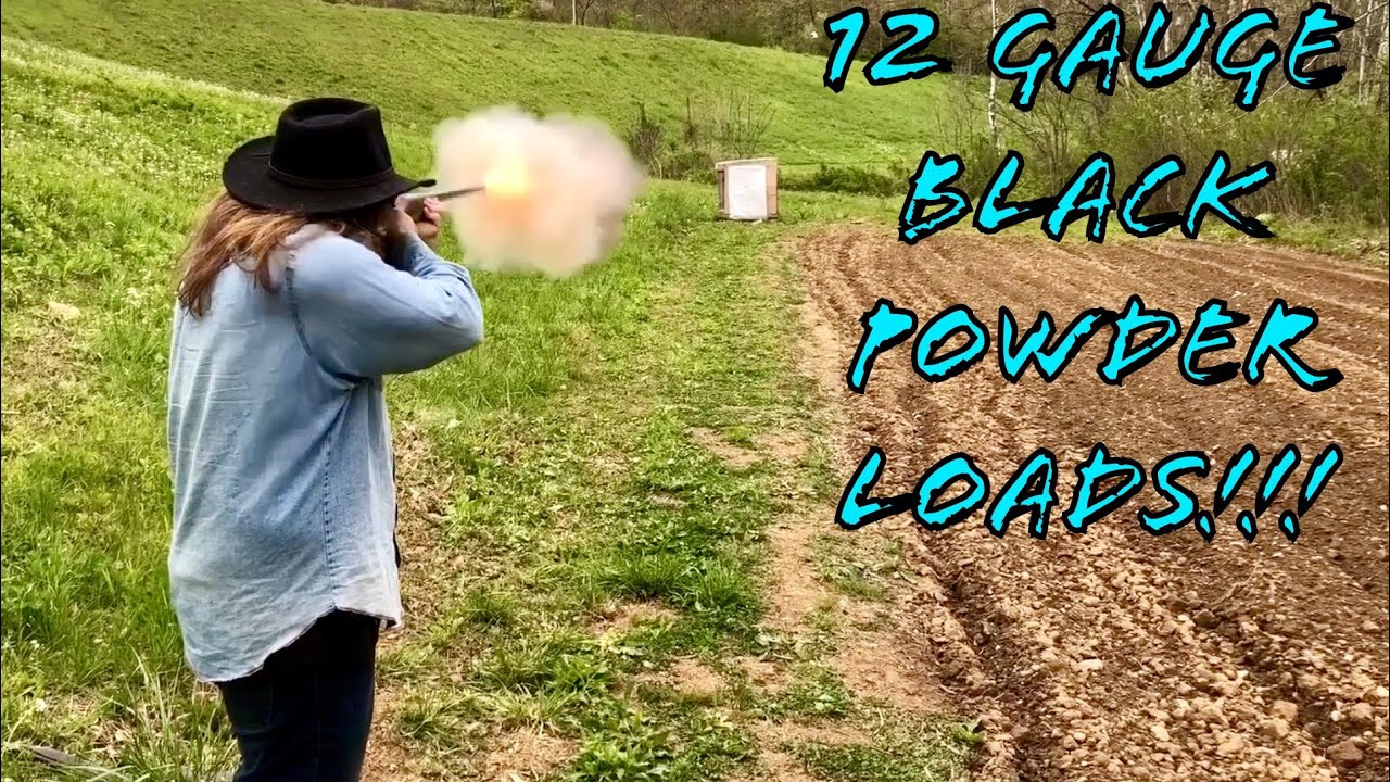 12 Gauge Black Powder Hunting Loads Range Testing! - YouTube