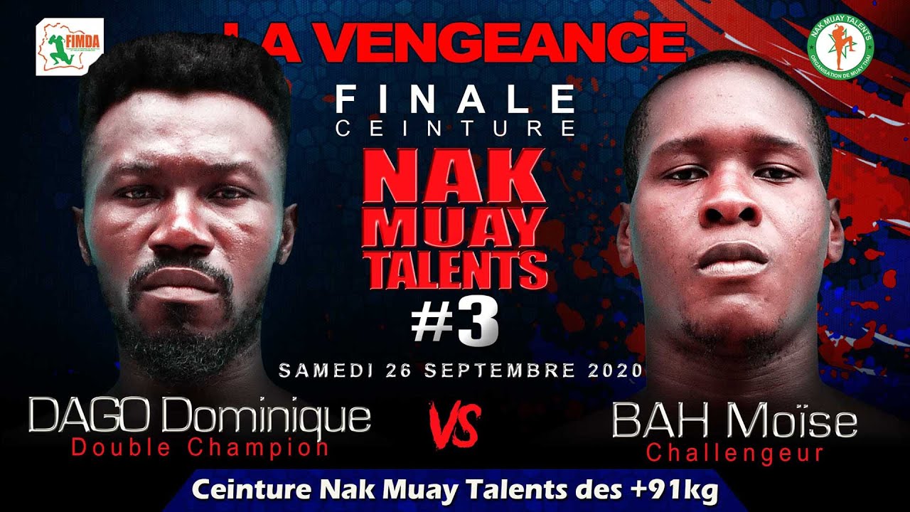 DAGO Dominique vs BAH Moise Emmanuel - Finale Nak Muay Talents 3 - YouTube