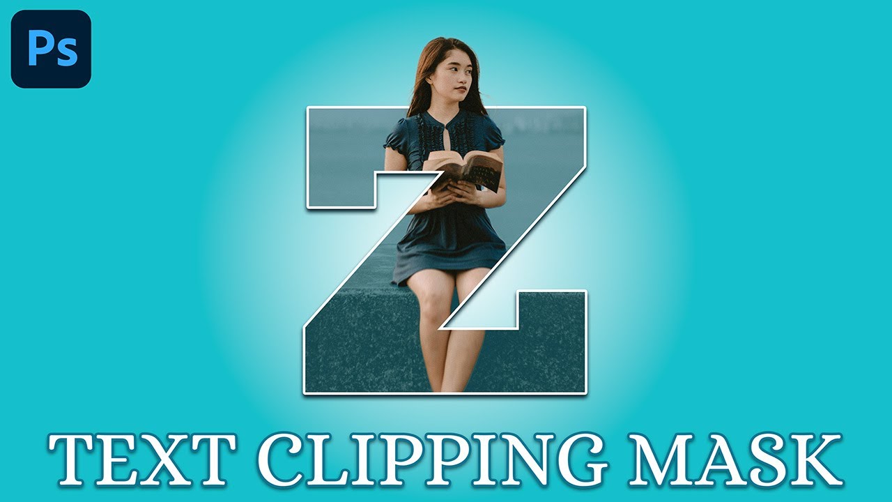 Photoshop Tutorial | Text Clipping Mask Effect in Photoshop | Step-by ...