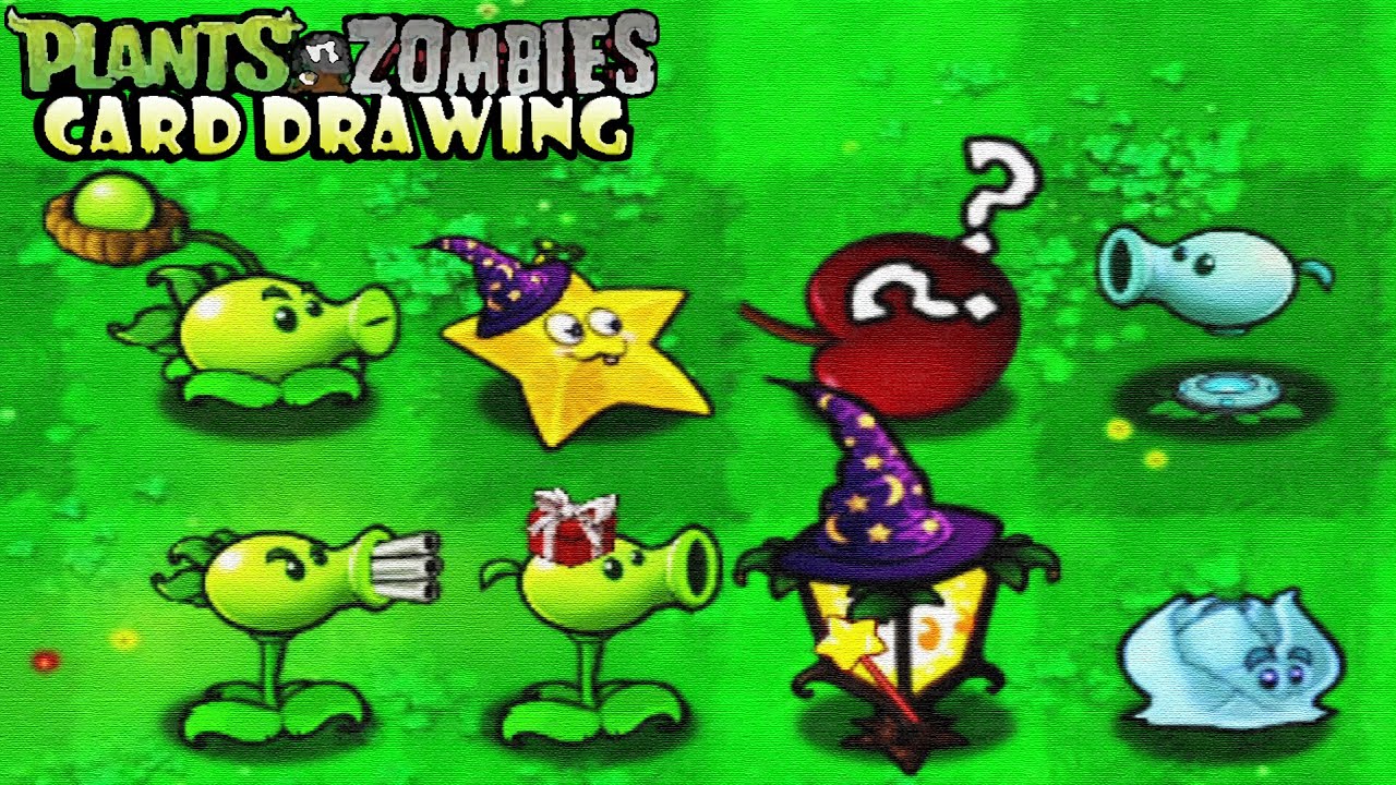 Plants Vs Zombies Card Drawing V 1.30 Widescreen | Gameplay Level 6-1 ...