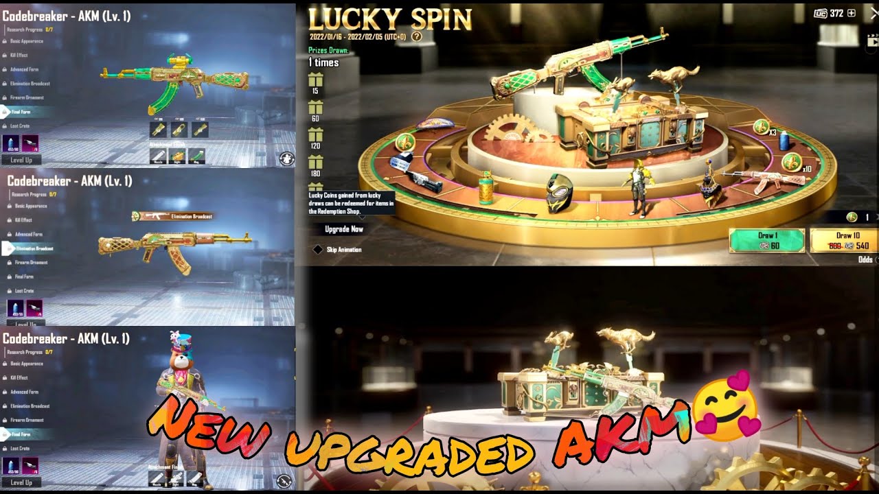 CODE BREAKER-AKM 😍||New Upgrade Skin AKM 😍||PUBG MOBILE ️ - YouTube