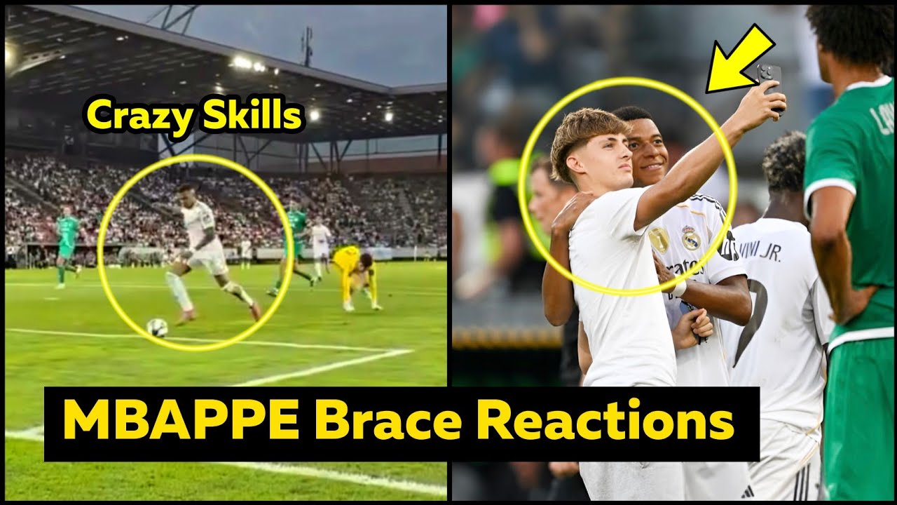 Pitch Invaders Rush MBAPPE Following Brace Against WSG Tirol - YouTube