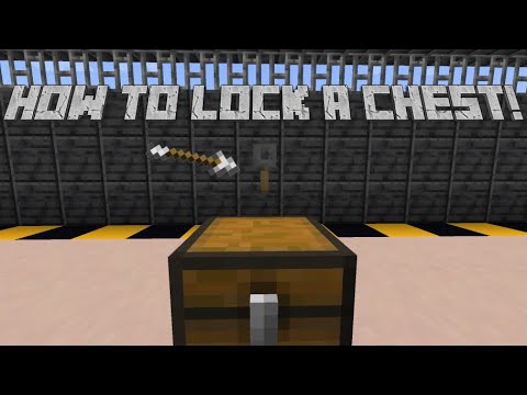 How to make a locked chest [MINECRAFT] - YouTube