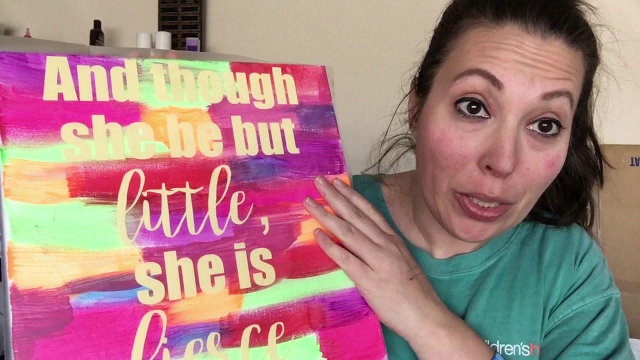 Hot Mess Canvas Art Tutorial - YouTube
