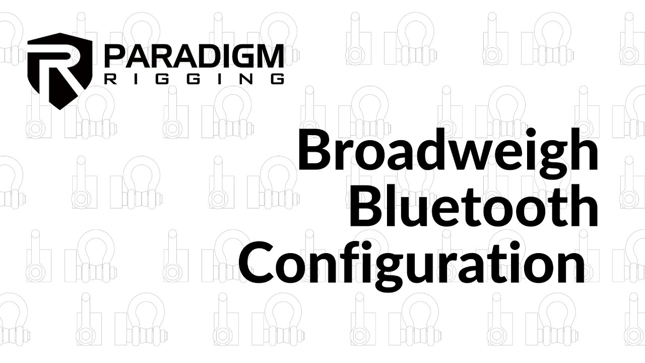 Broadweigh Blue - Bluetooth Load Cell Configuration - YouTube