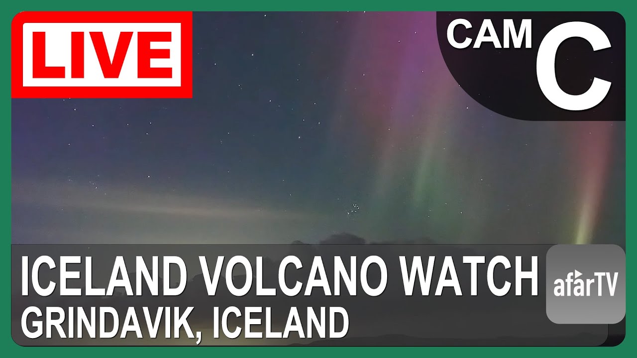 Live: Members-Only 24/7 Iceland Volcano Watch (Cam C) - YouTube
