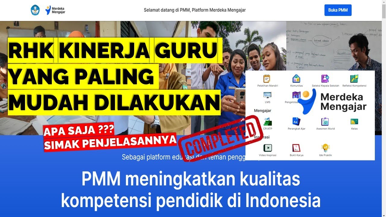 RHK KINERJA GURU YANG PALING MUDAH DILAKUKAN - YouTube