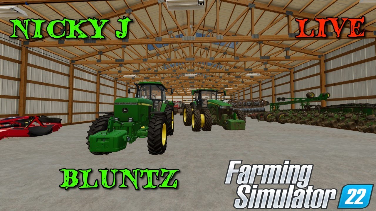 Farming Simulator 22 LIVE GAMEPLAY ALMA MO MAP 9 - YouTube