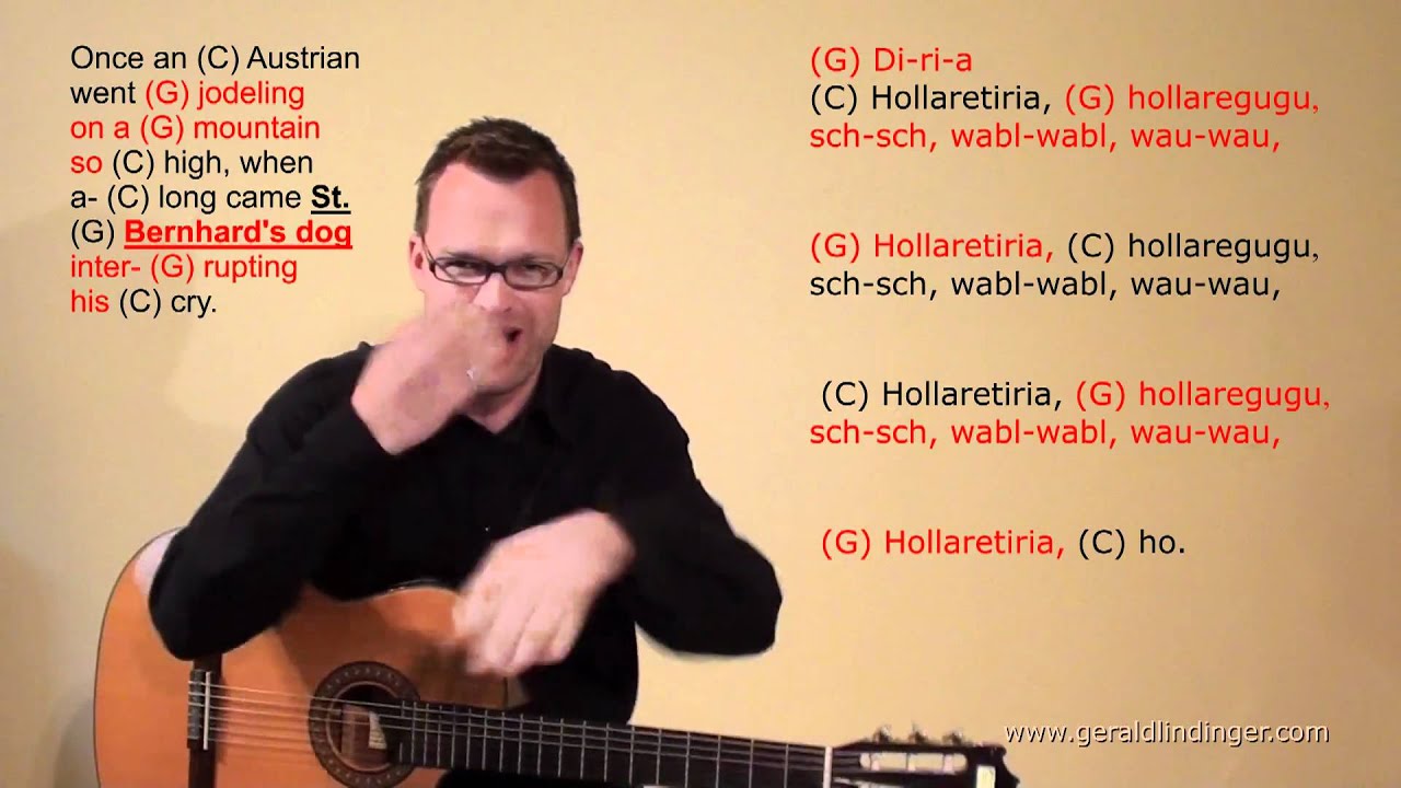 Gerald Lindinger: Once an Austrian went jodeling / C / schnell - YouTube