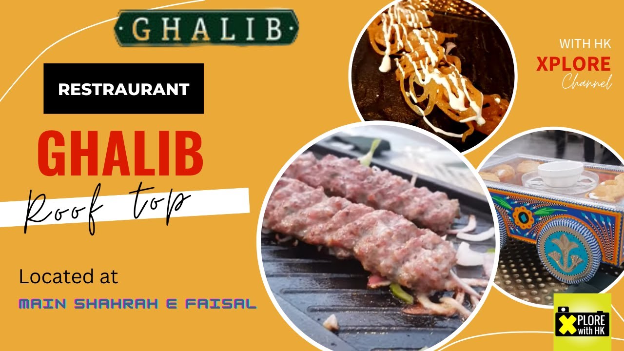 Dinner at Ghalib Restaurant | Rooftop restaurant | Mirza Ghalib Theme ...