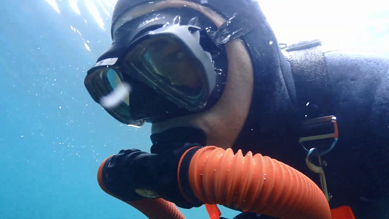 chest mounted Mistral diving - YouTube