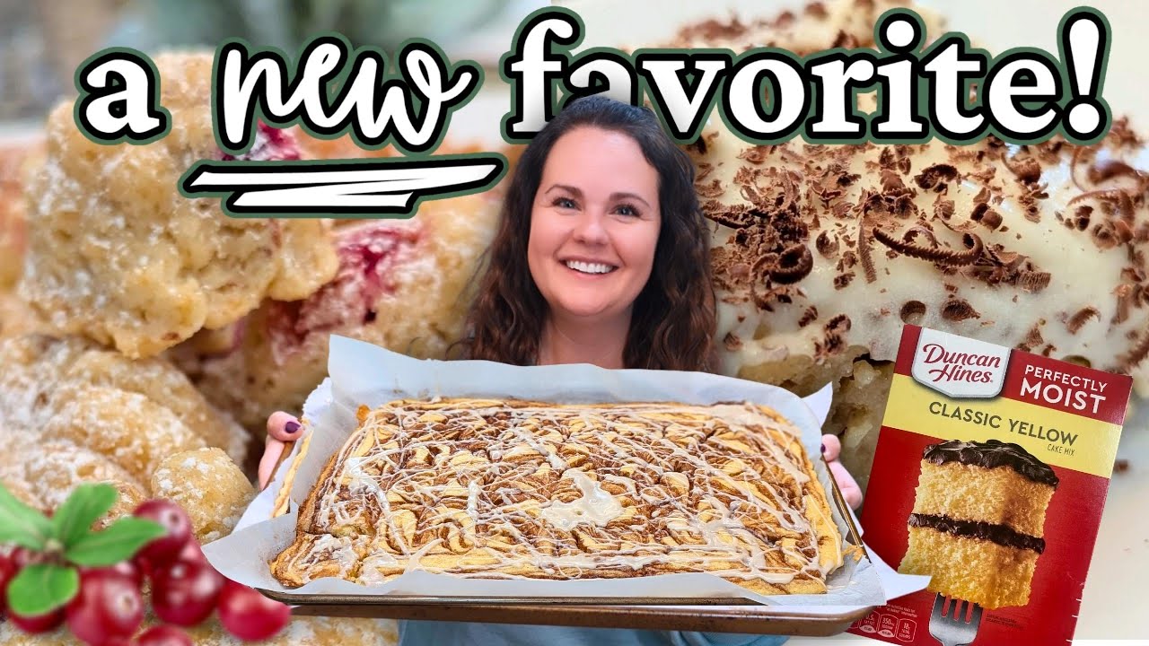 3 QUICK & EASY Box cake mix recipes | EASY Holiday DESSERTS - YouTube