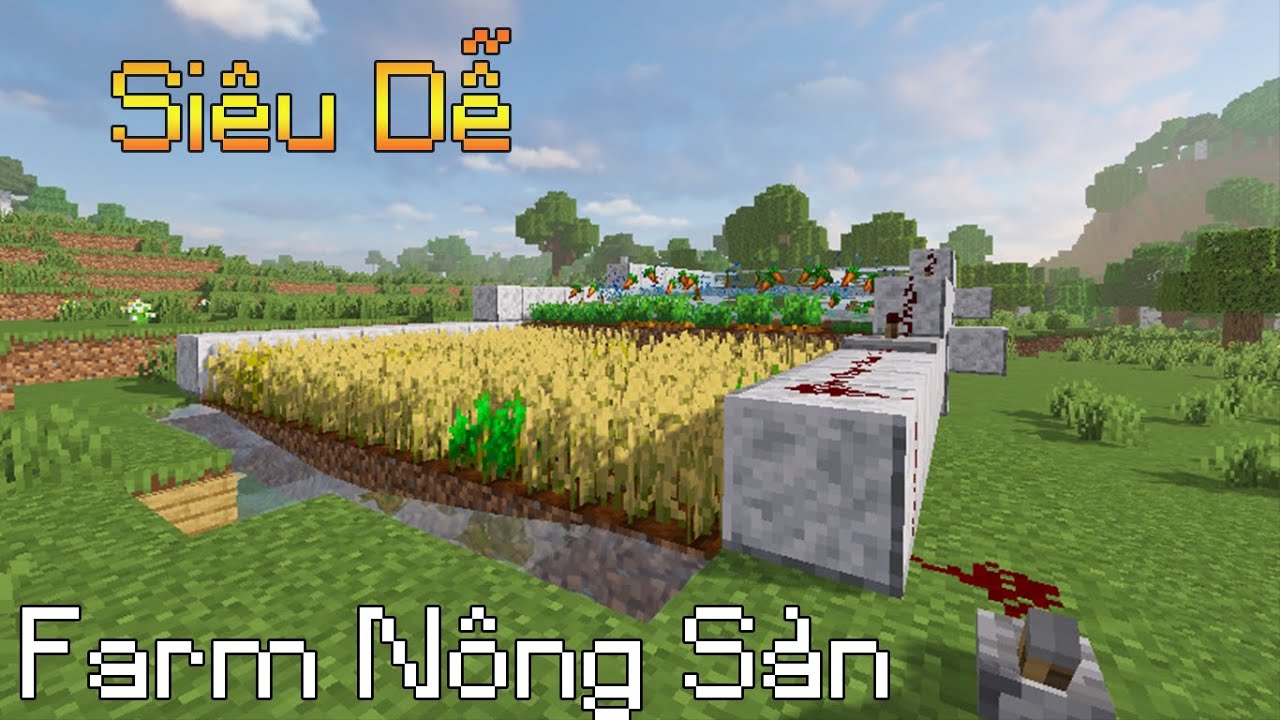 Máy Farm Lúa Siêu Dễ Trong Minecraft - YouTube