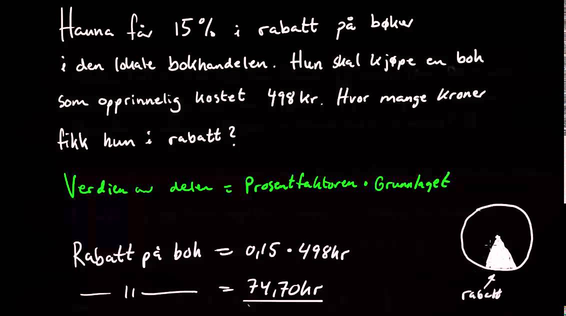 α00142: Introduksjon av prosentfaktor - YouTube
