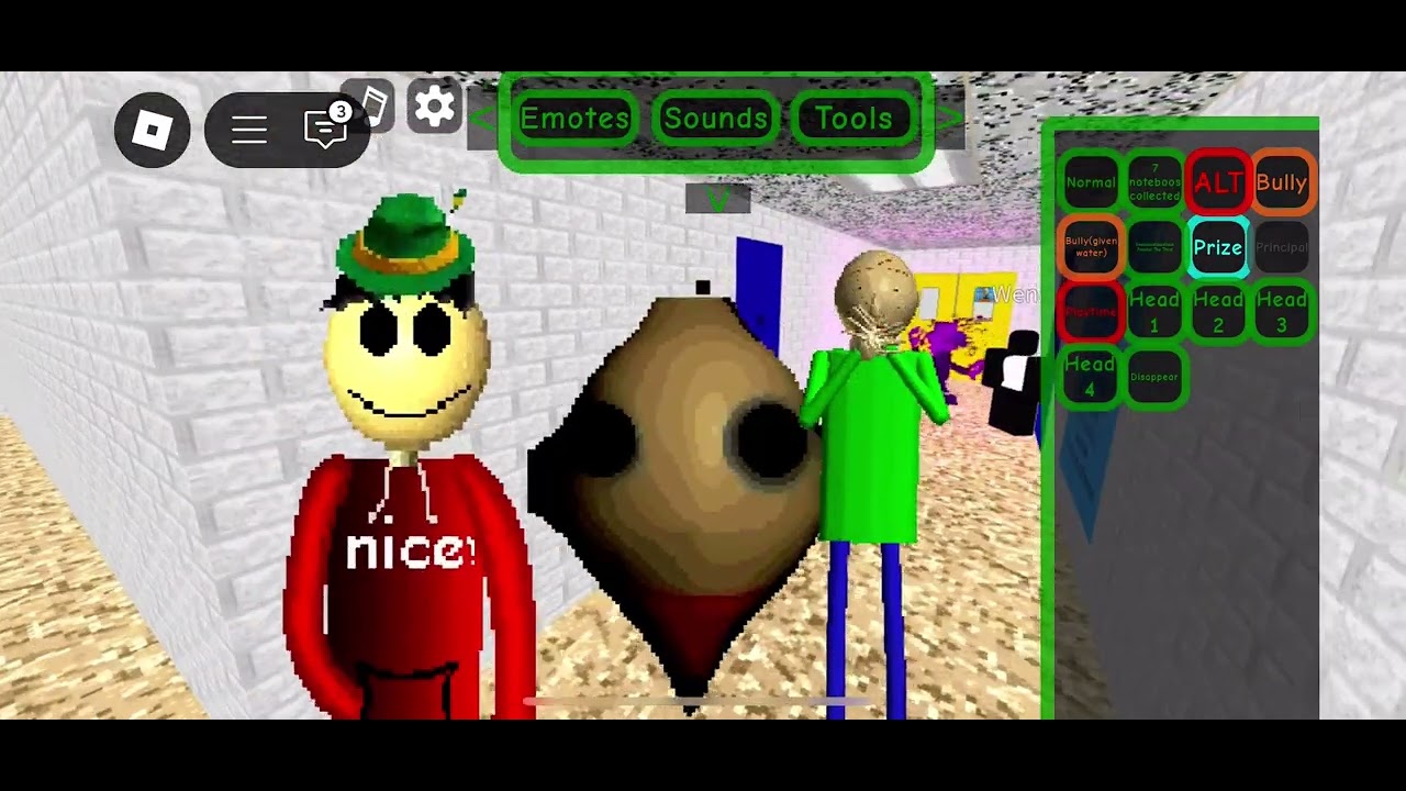 Baldi rp balsi game play - YouTube