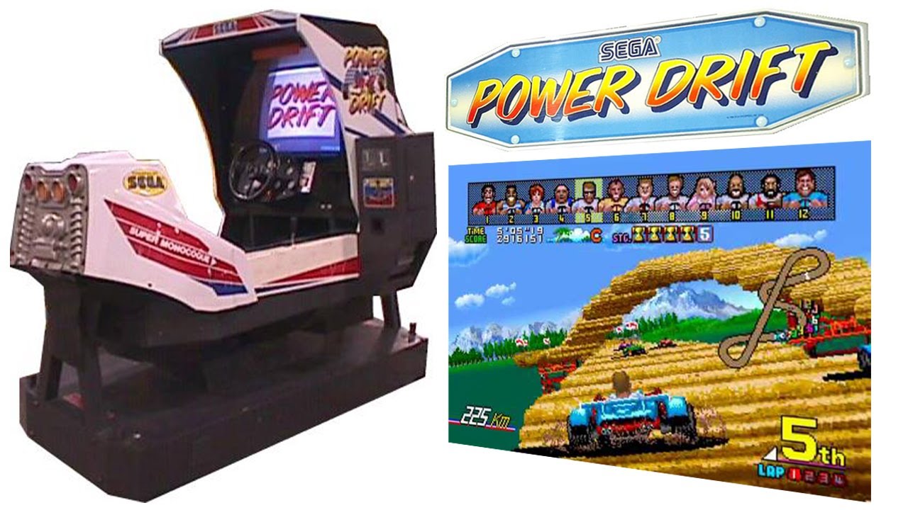 Sega Power Drift Arcade Machine ( Full Motion ) : RGVX Plays! - YouTube