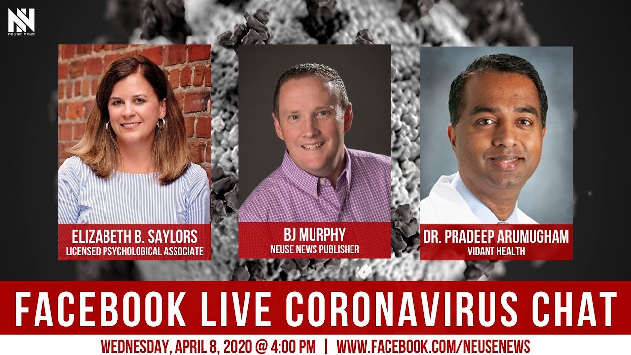 Neuse News Facebook Live Coronavirus Chat - 4/8/20 - YouTube