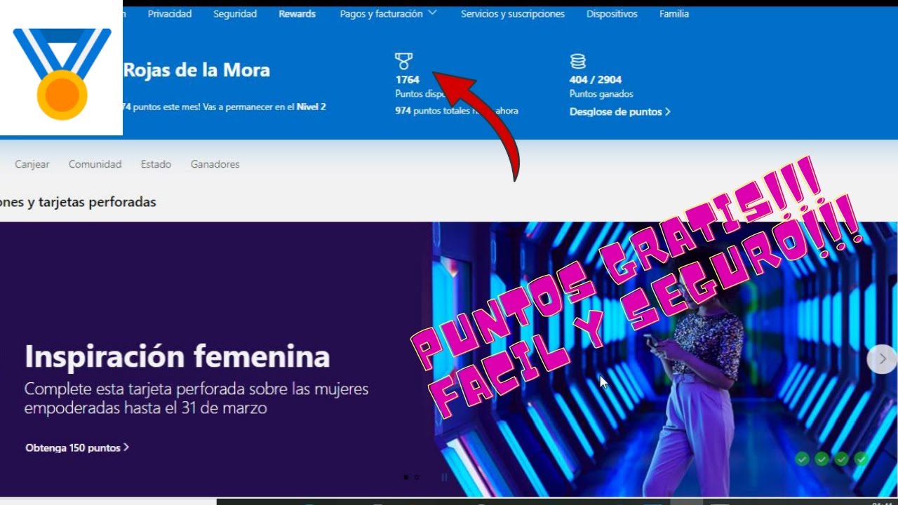 Como conseguir Puntos de Microsoft Rewards Gratis, fácil y Seguro ...