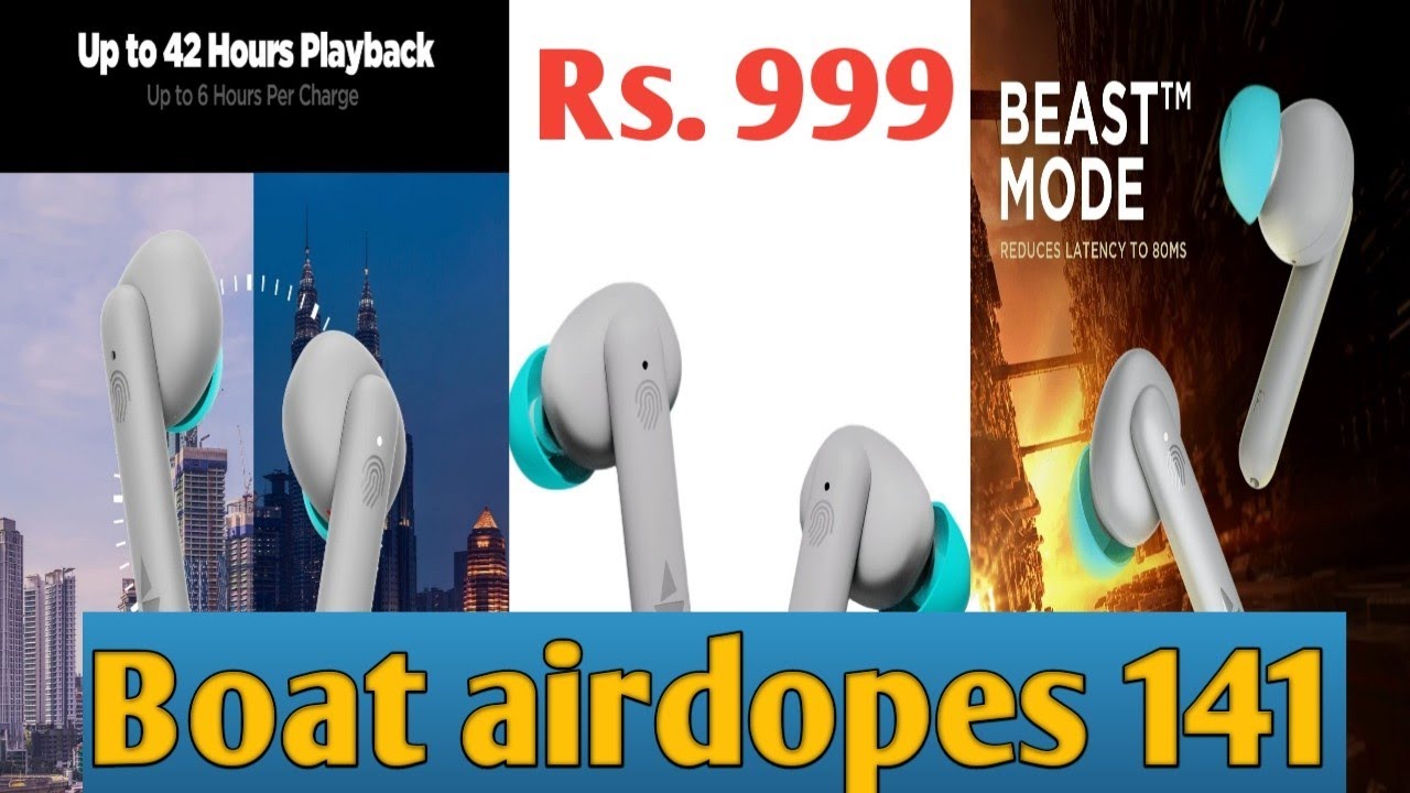 BoAt airdopes 141| Best airdopes 141 TWS Earbuds | - YouTube
