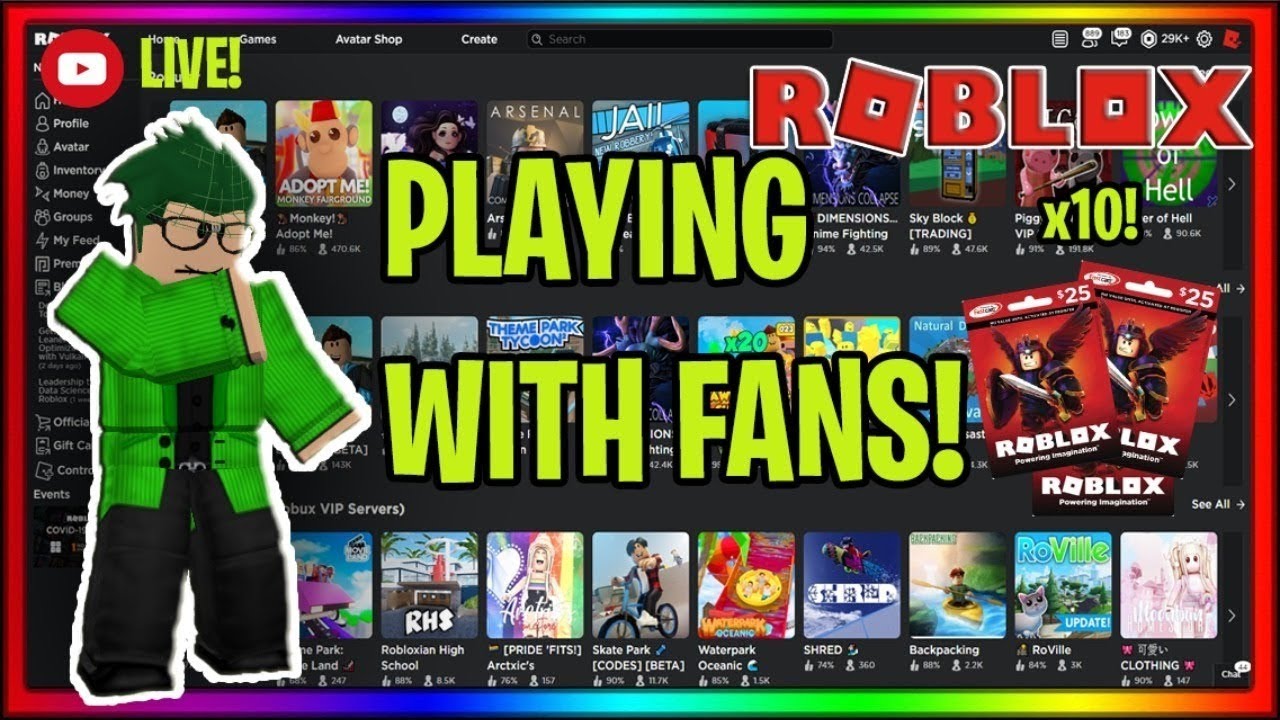 arsenal private server live roblox - YouTube