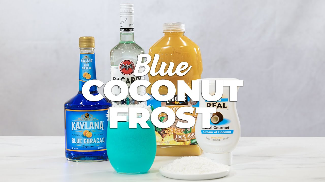 Blue Coconut Frost Cocktail - YouTube