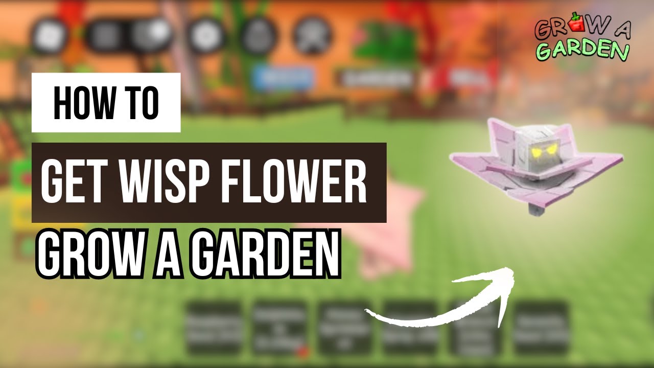 I Found The Rare Wisp Flower Drop! - Grow a Garden Roblox Grave Digging ...