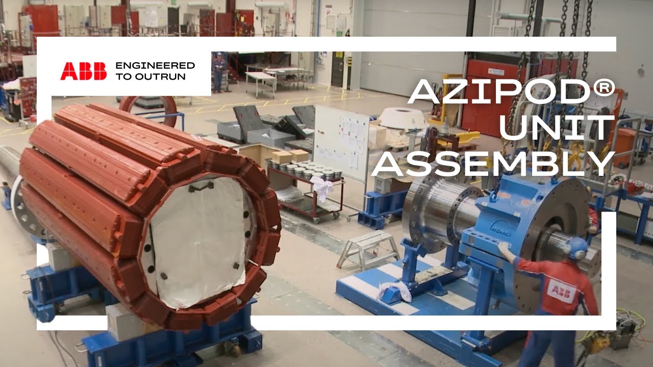 ABB Azipod® propulsion unit assembly Timelapse - YouTube