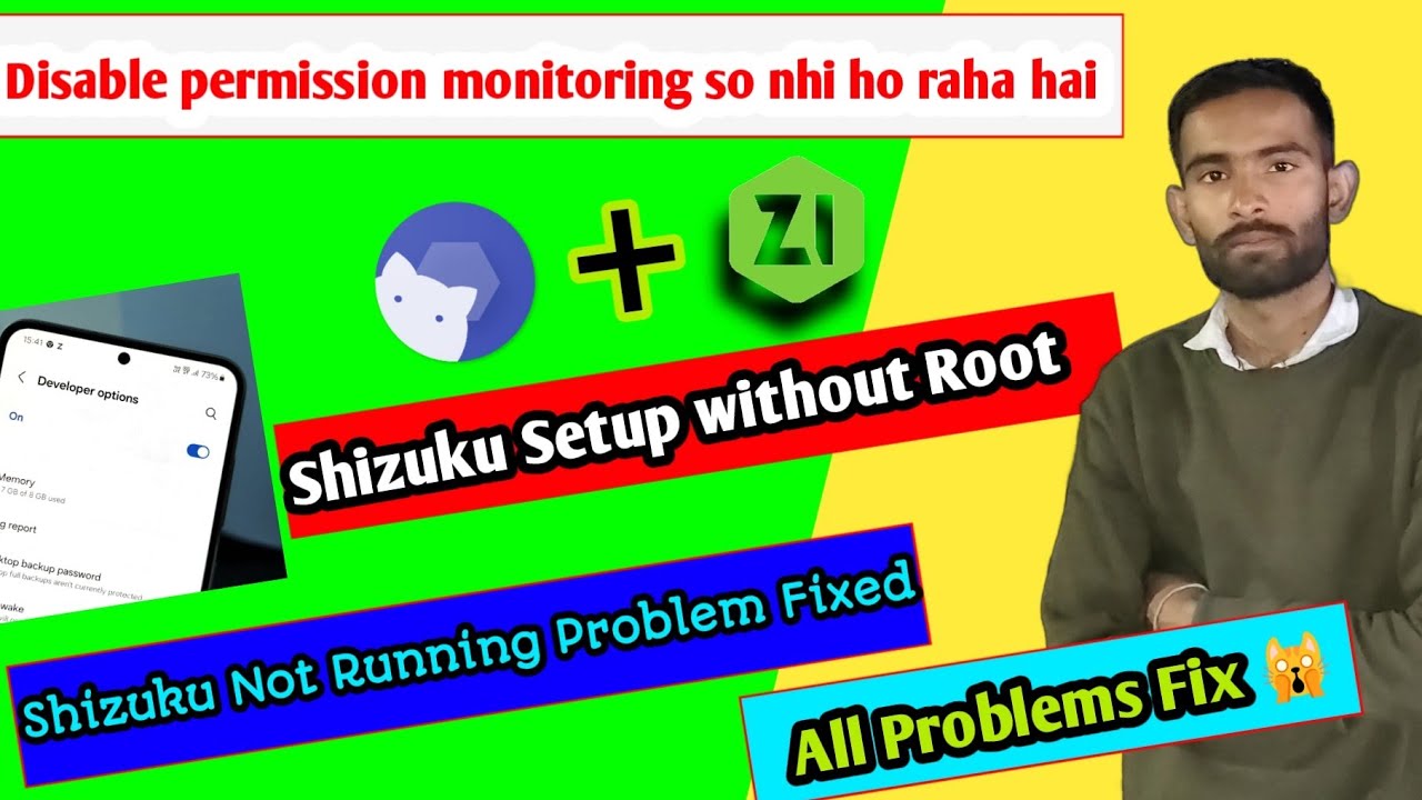Developer options me Disable permission monitoring so nhi ho raha hai ...