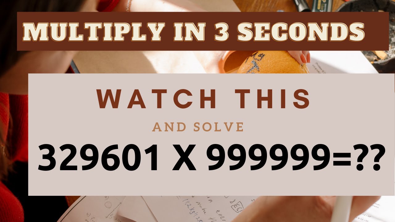 Multiplication magic tricks|Feel free to learn|Math hacks video ...