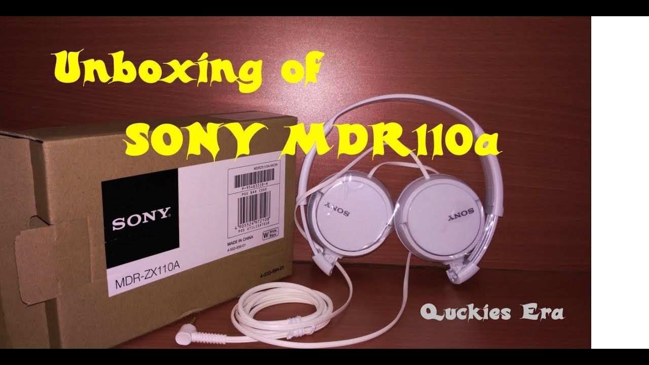 SONY MDR zx-110A 🎧 headset ‼ Unboxing ‼ - YouTube