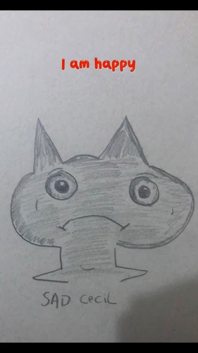 Sad Cecil is never happy funny cute character drawing by sketchead - YouTube