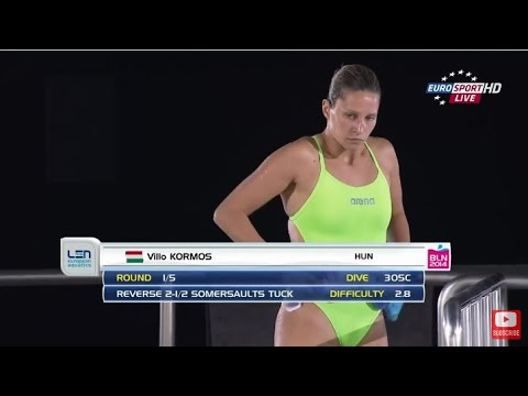 Berlin 2014 Women's 10m platform final - Women's Diving - YouTube
