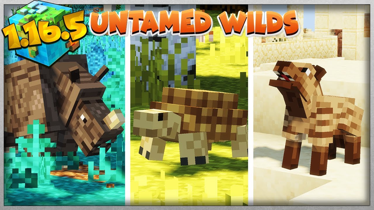 UNTAMED WILDS: HIENAS, RINOCERONTES E JABUTIS! - TUTORIAL MINECRAFT MOD ...