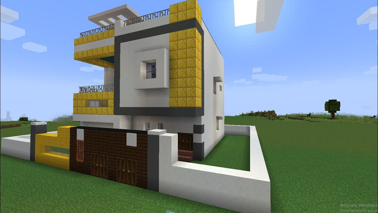 Minecraft - How to Build Duplex House || Minecraft Gameplay - YouTube