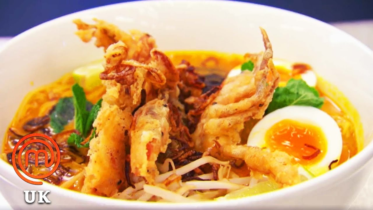 Soft Shell Crab With Noodles Dish | MasterChef UK | MasterChef World ...