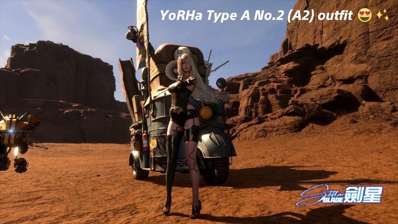 YoRHa Type A No.2 (A2) outfit | Stellar Blade PS5 Pro - YouTube