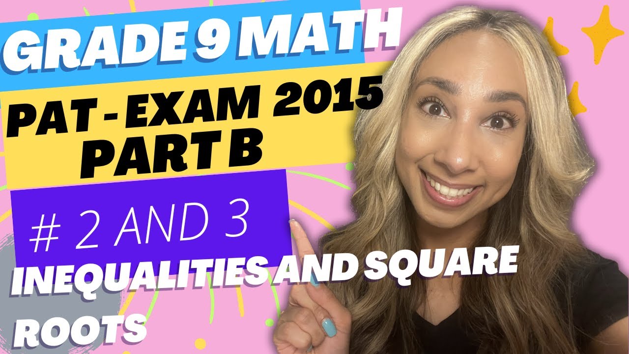 Math 9 PAT 2015 - Part B #2 and 3 - YouTube