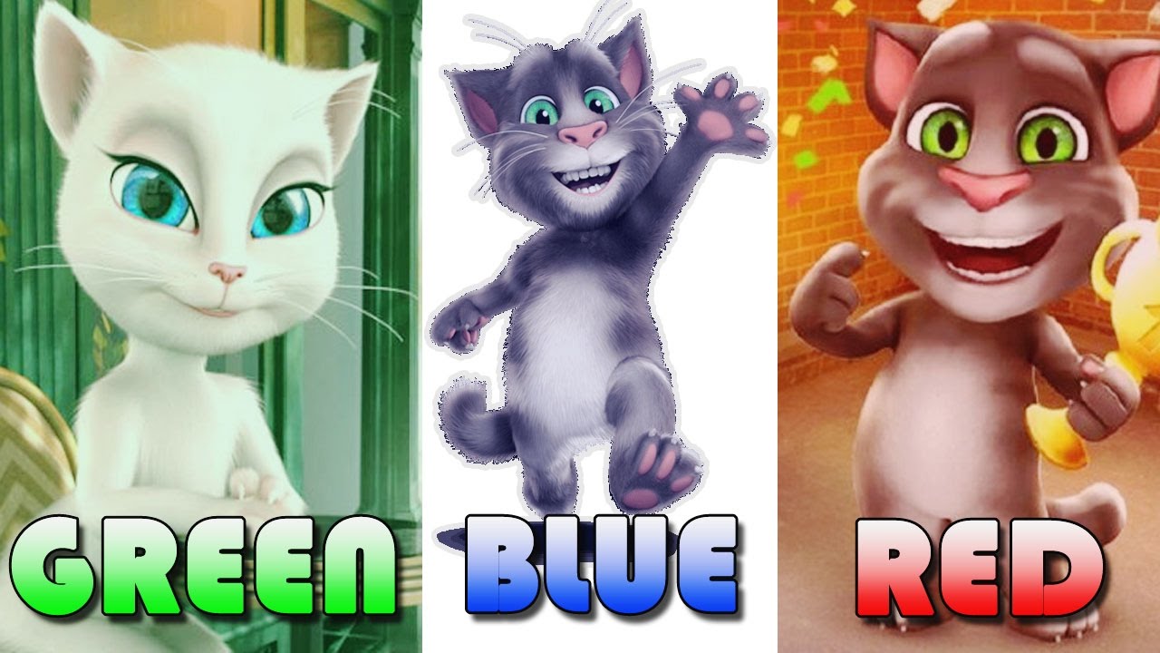 Learn Colors with My Talking Tom And Angela | Colours for Kids ...