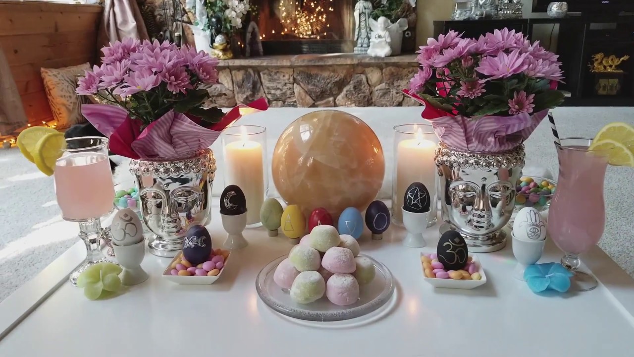 Ostara, Spring Equinox, & Easter Altar Tour - YouTube