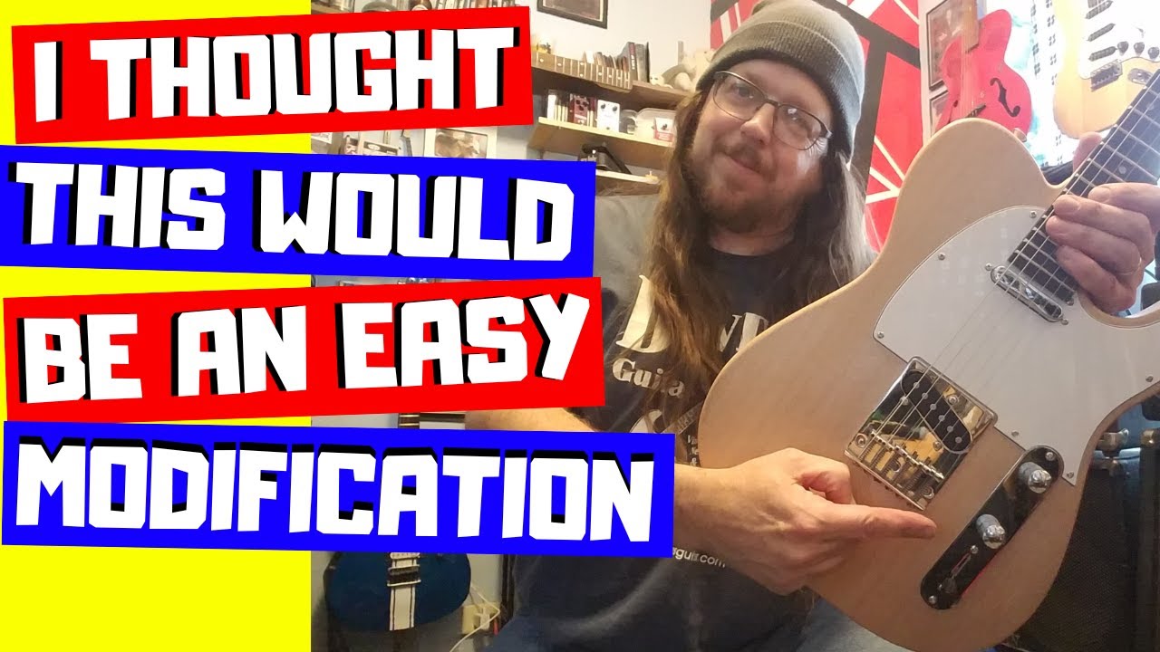 Telecaster Control Plate Flip Modification - YouTube