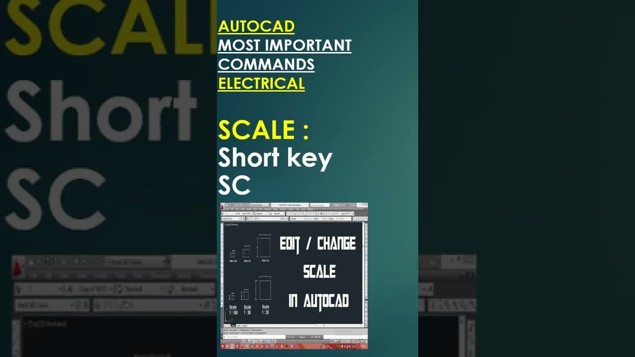 How To Use Scale Command In Autocad Autocad Cad Cam Autocad For Beginners Commands How To Use Scale Command In Autocad Autocad Cad Cam Autocad For Beginners Commands