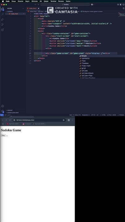 Sudoku Game | Html-Css-JavaScript | KapCode ASMR | No Talking Part-2 - YouTube