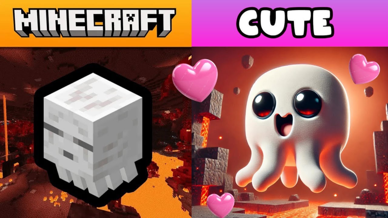🌟 All Minecraft Mobs Transformed into Cuteness! 🌟 - YouTube