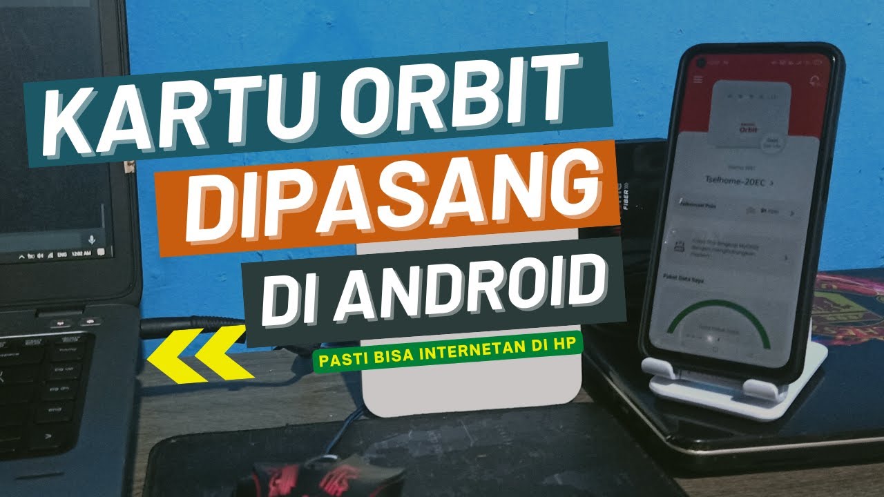 pasang kartu Orbit di hp android pasti bisa internetan - YouTube