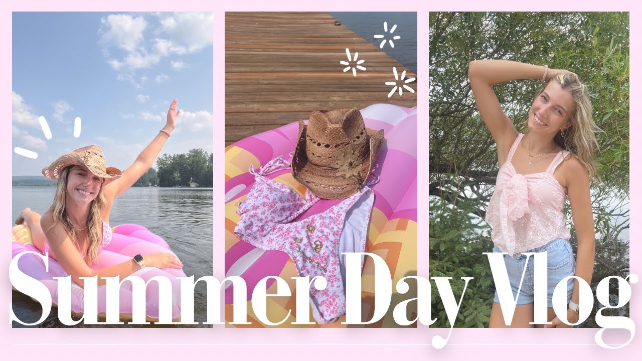 summer lake day vlog :) - YouTube