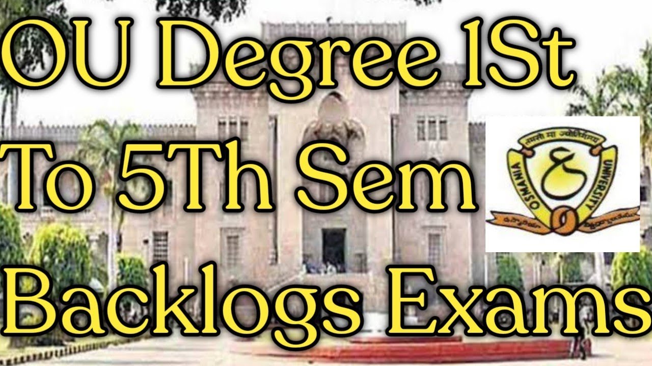 Degree 1st To 5th Sem Exams - YouTube