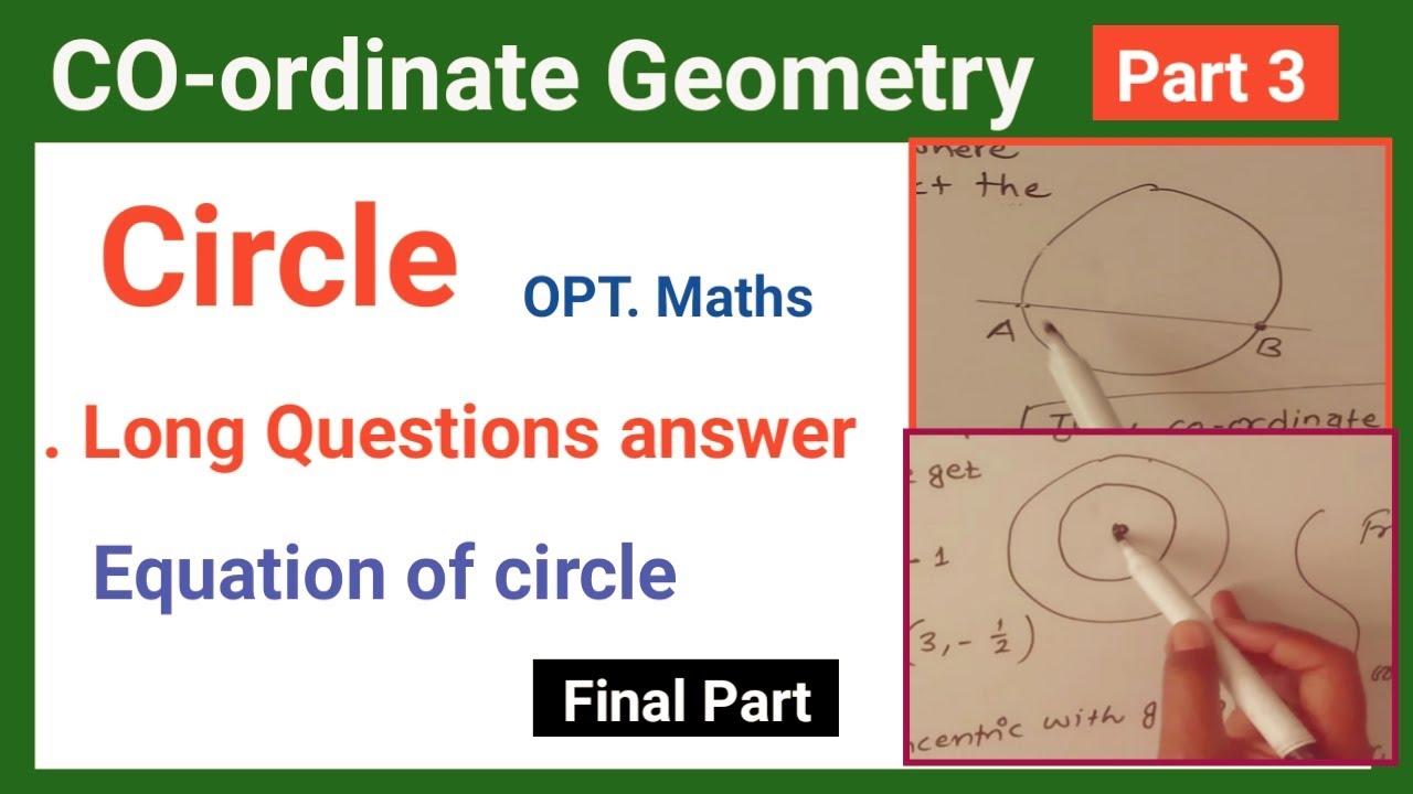03:Circle coordinate geometry class 10 || coordinate geometry class 10 ...