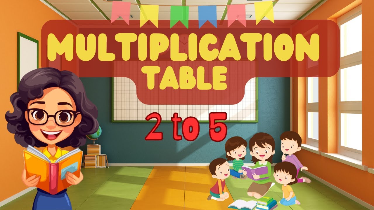 Multiplication Tables 2 to 5: A Fun Way to Learn Math - YouTube